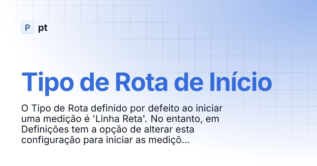 Starting Path Type | pt